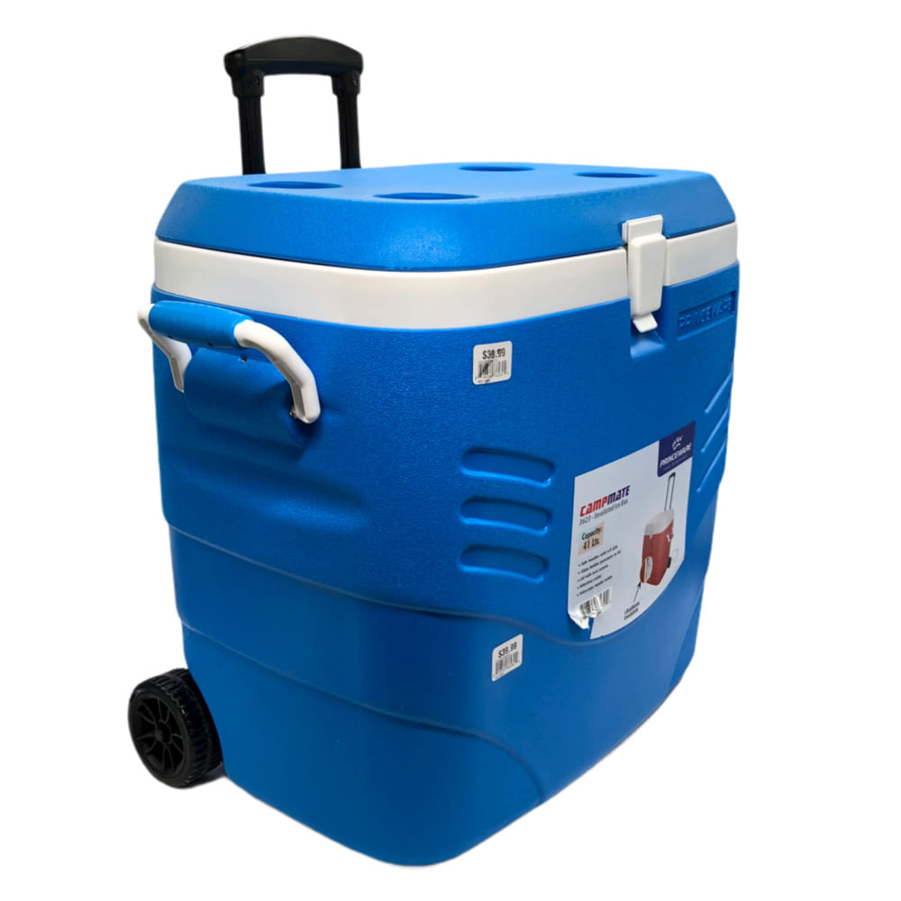 Cooler Plástico Princeware Con Rueda 41 L | Titan.com.pa