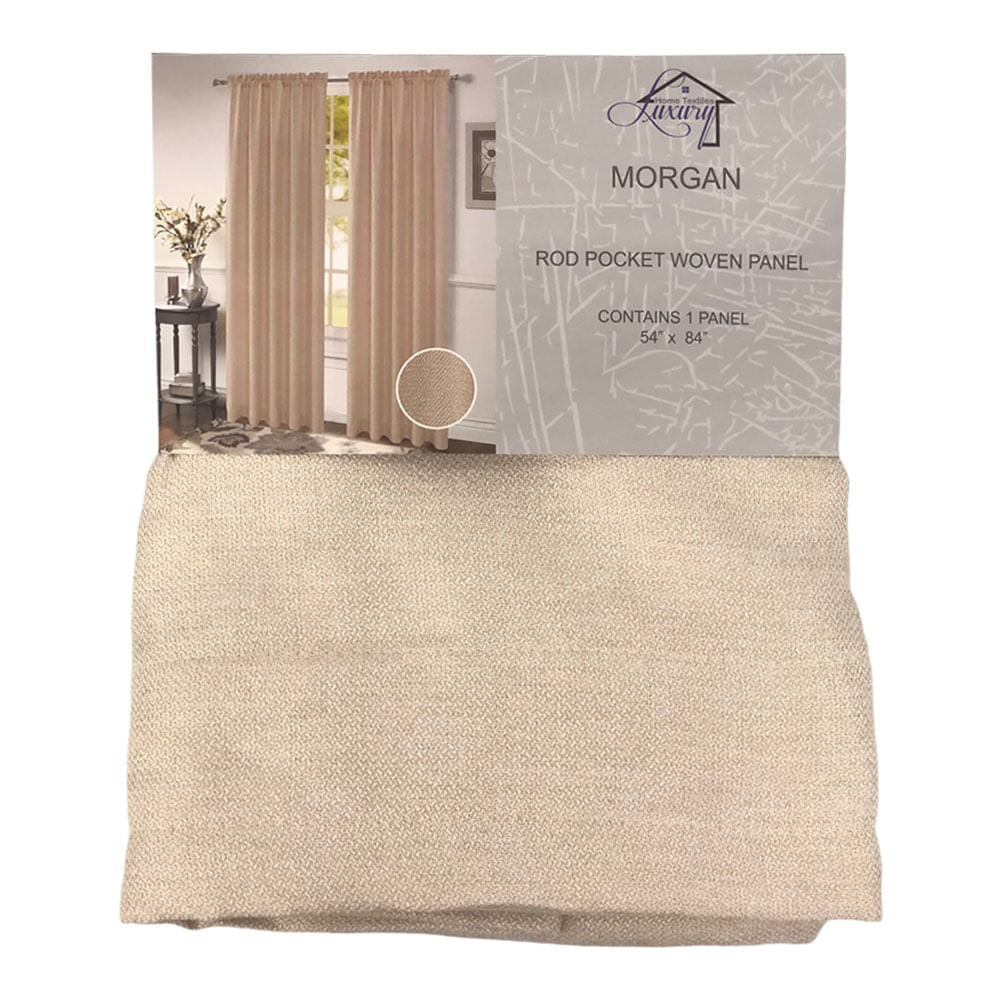 Cortina Luxury Morgan Rod Pocket 54" x 84" - Amarillo claro | Titan.com.pa